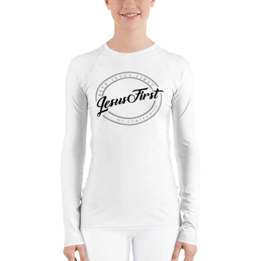 Jesus First Ladies Rash-Guard – Grace & More